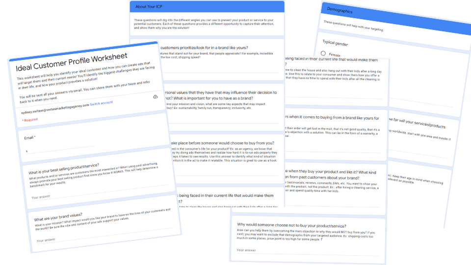 Ideal Customer Profile Worksheet | Vertex Marketing Agency - Content Ideal Customer Profile Worksheet | Vertex Marketing Agency - Content